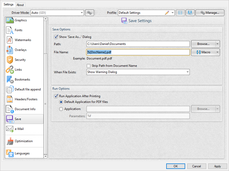 PDF-XChange Co Ltd :: Knowledge Base :: How do I preserve original filenames that contain ...